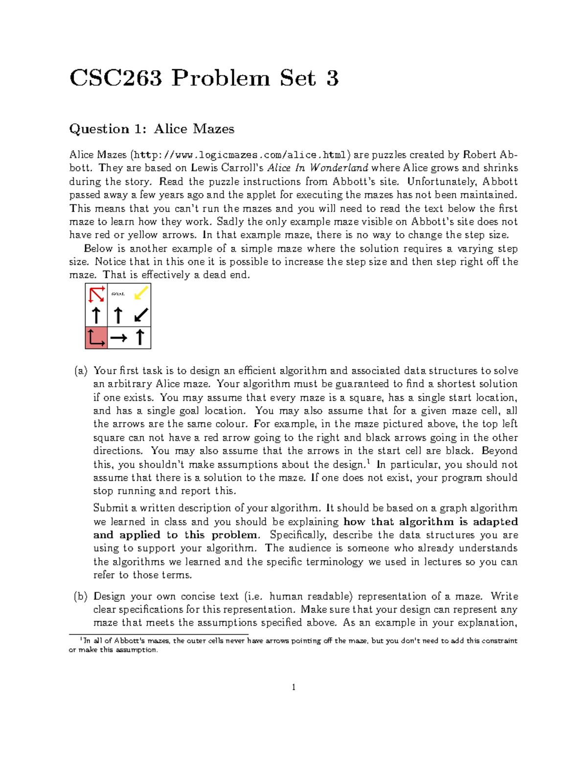 2020-2021 winter problem set 3 handout university of toronto - CSC263 Problem Set 3 Question 1 ...