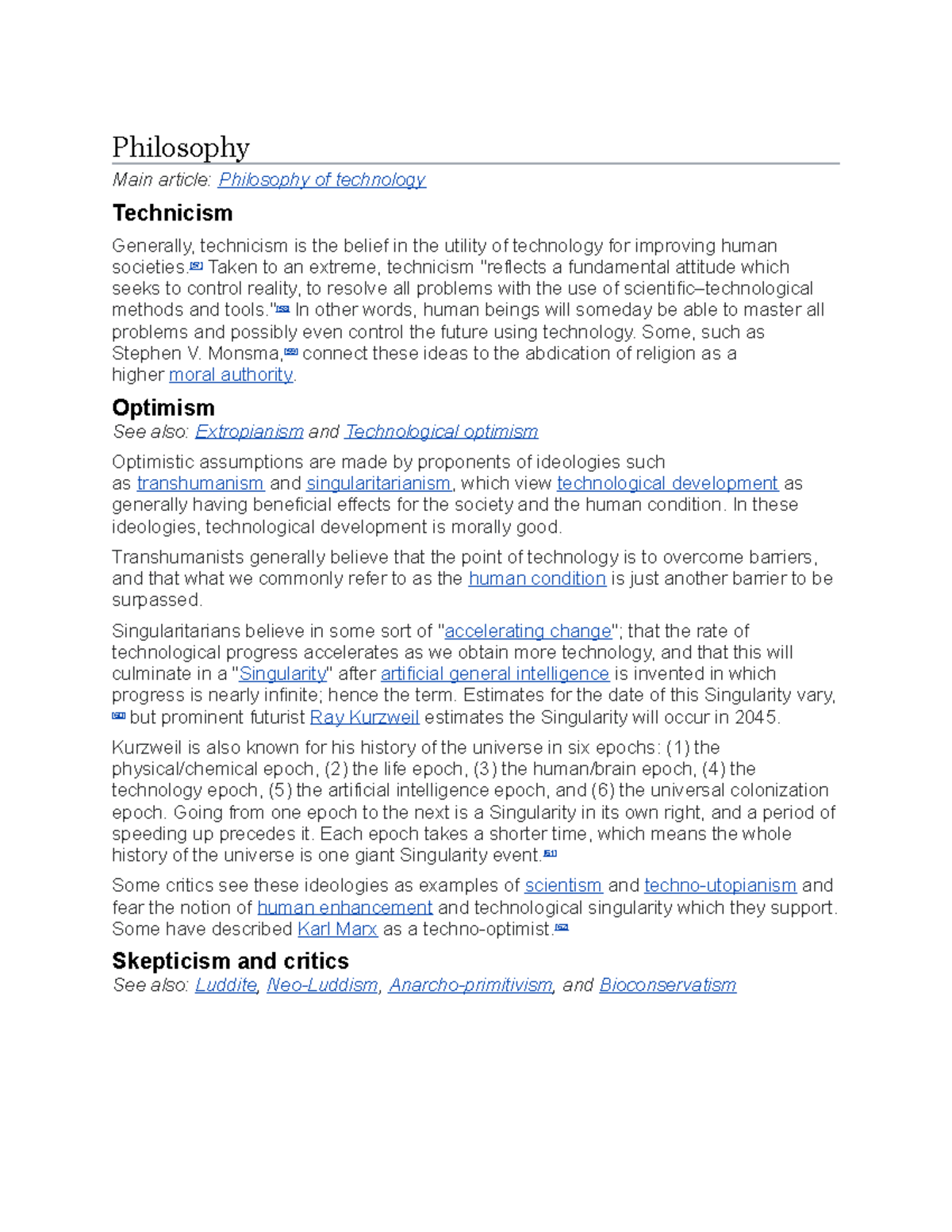 Technology Part5 for college students - Philosophy Main article ...