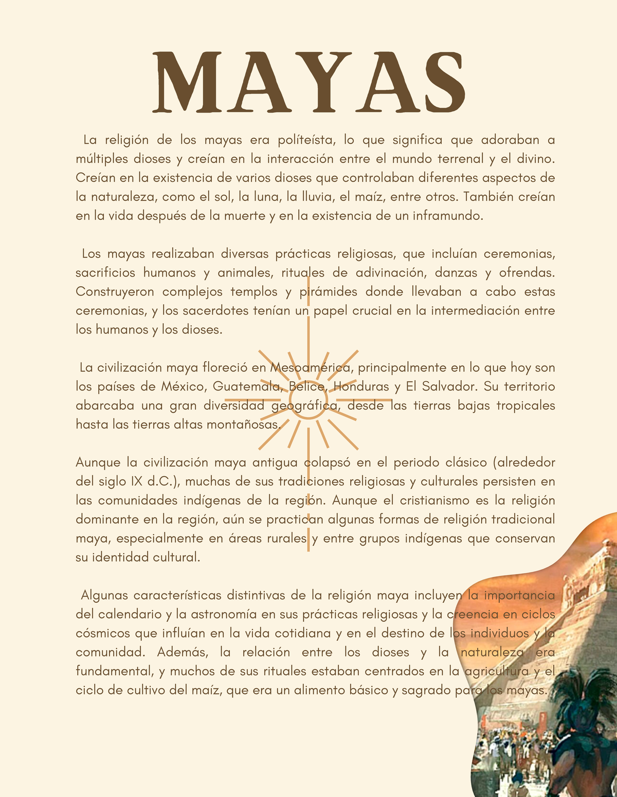 Boho Textured Modern Religion Notebook Cover - MAYAS La religión de los ...