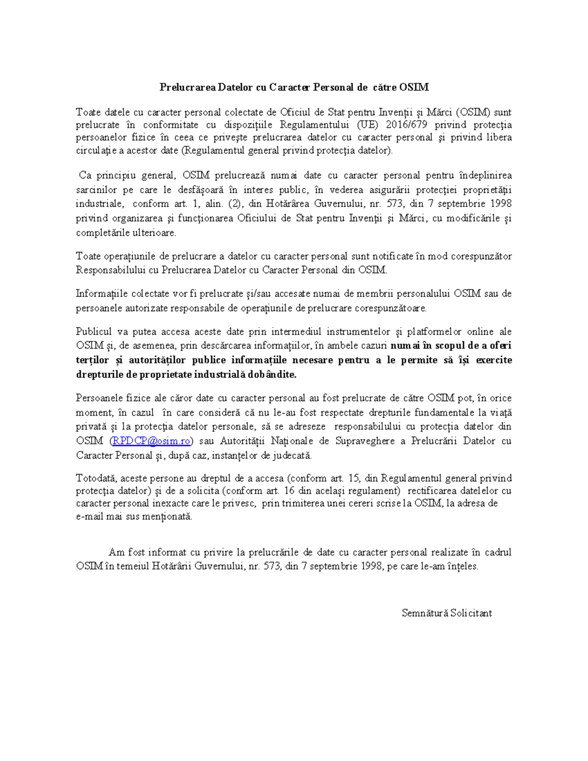 Formular Anexa 1a ordin 23 19062012 - Prelucrarea Datelor cu Caracter ...