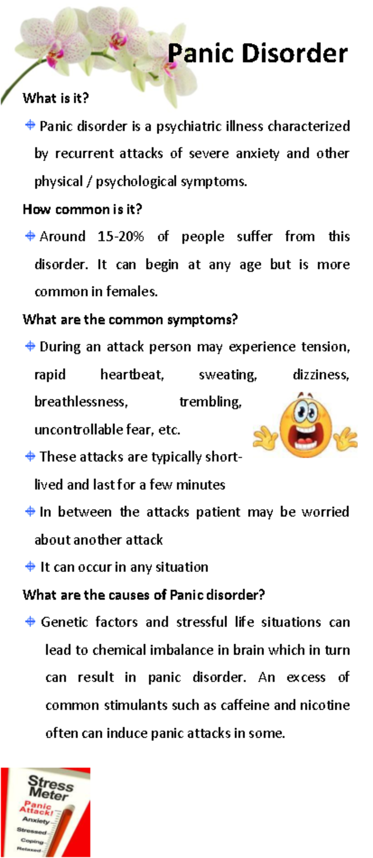 Case study for panic disorder - Panic Disorder What is it? Panic ...