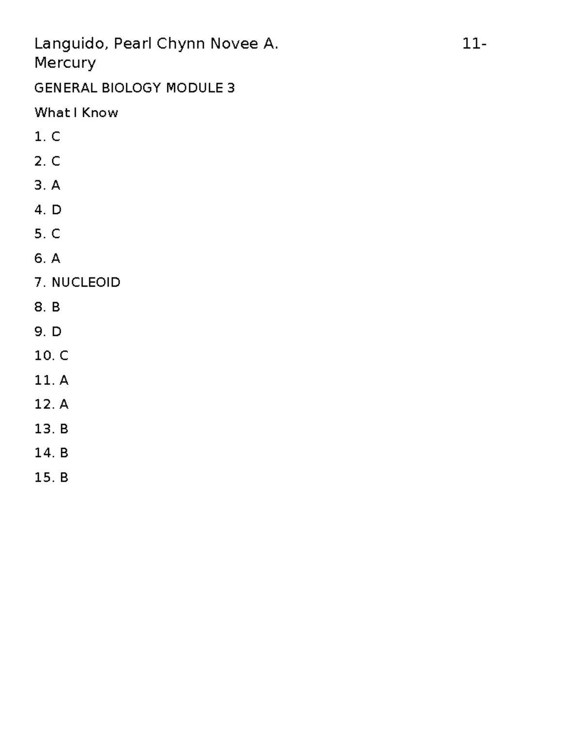 Gen Bio Module 2 Lecture Notes Languido Pearl Chynn Novee A 11 Mercury General Biology 