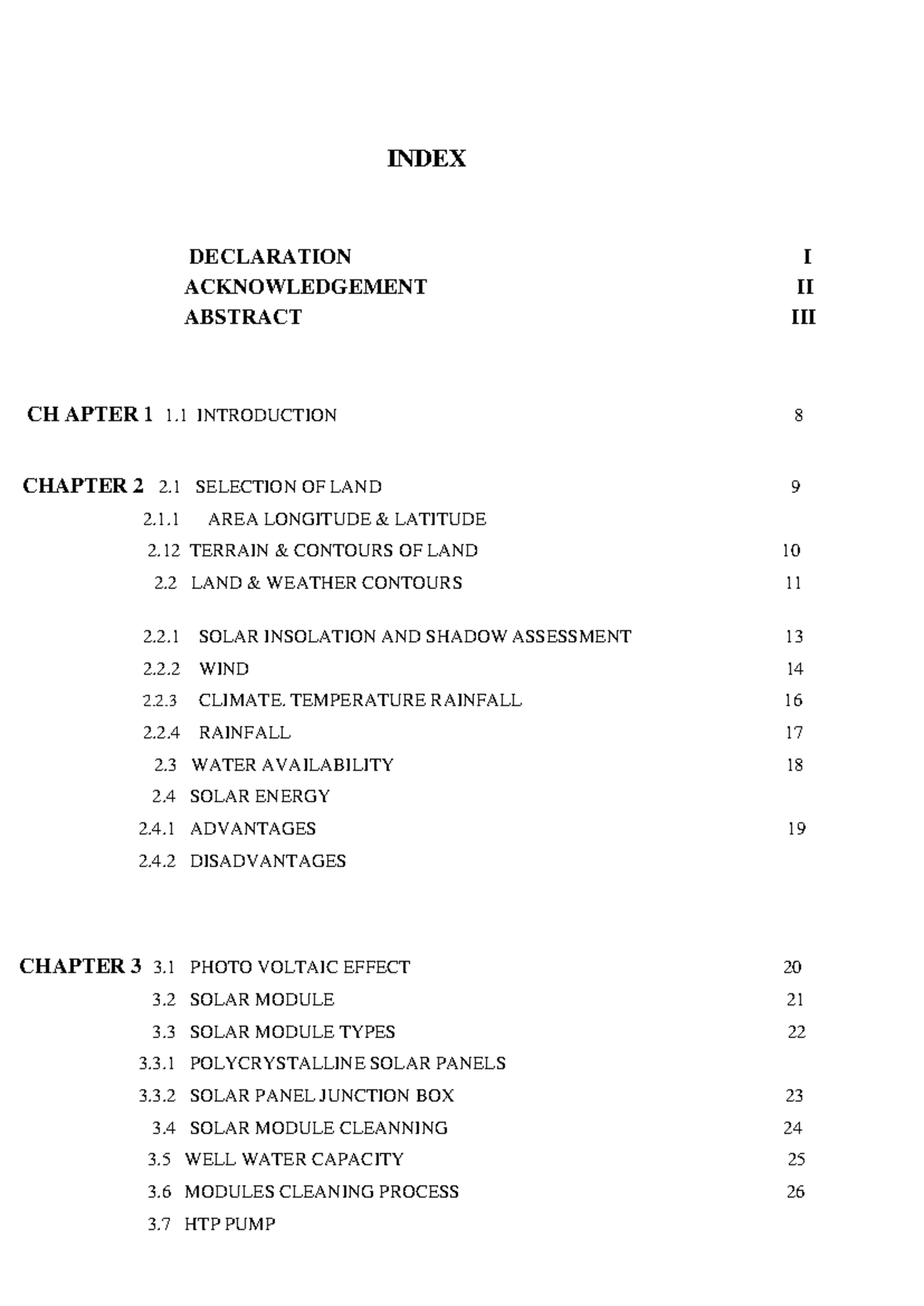 Ajayfinal pages 7 8 - Real - INDEX DECLARATION I ACKNOWLEDGEMENT II ...