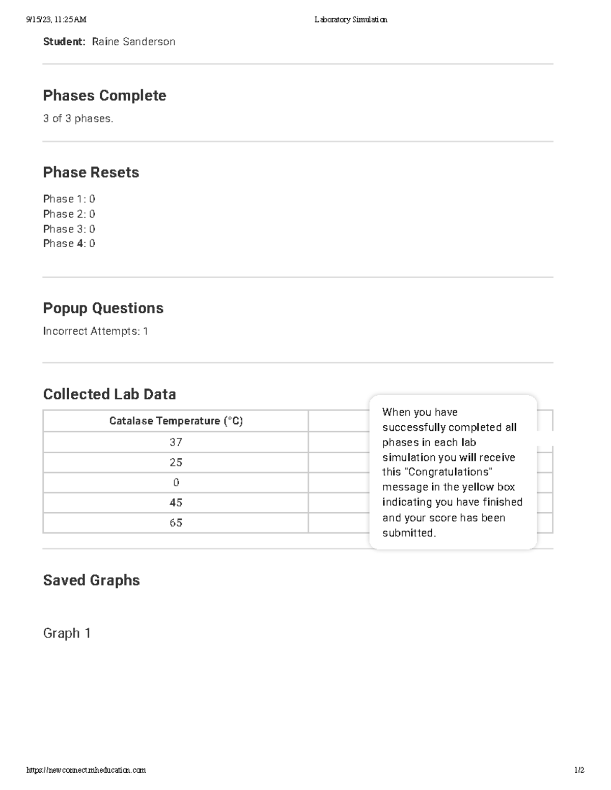 1st Virtual Labs Tutorial - 9/15/23, 11:25 AM Laboratory Simulation ...