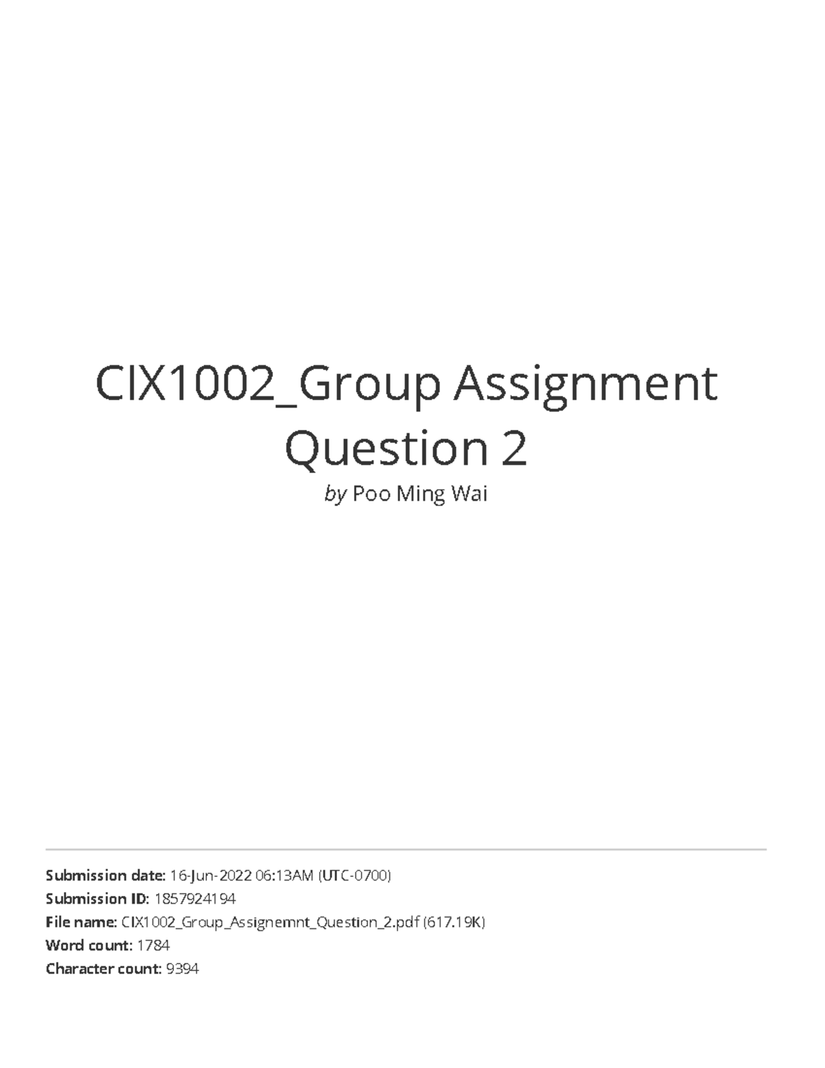 CIX1002 Group Assignment Question 2 - CIX1002_Group Assignment Question ...