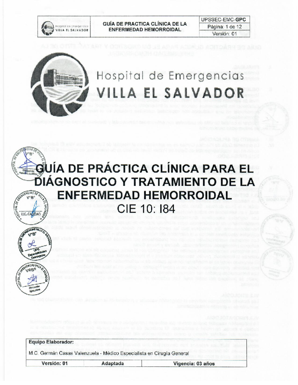 11. guía para el diagnóstico y tratamiento de enfermedad hemorroidal ...
