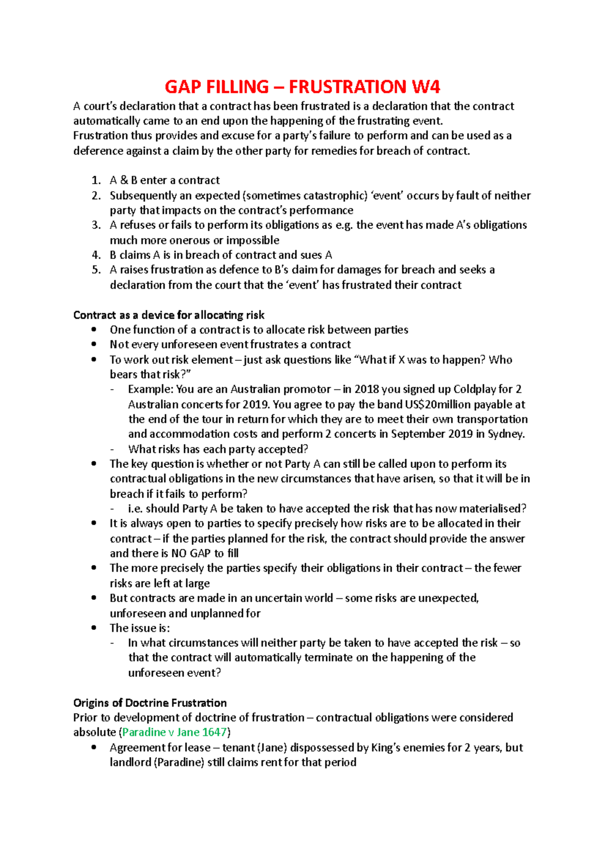 WEEK 4 GAP Filling Frustration - GAP FILLING – FRUSTRATION W A court’s ...