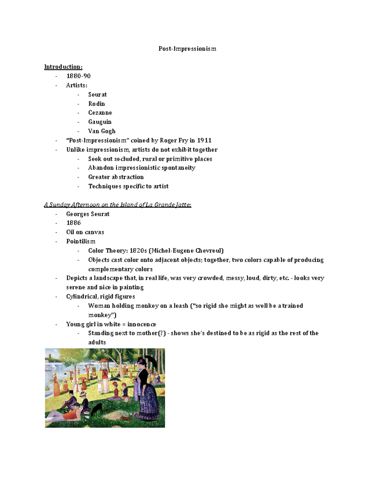 Post-Impressionism - Professor Michael Panbehchi - Introduction ...