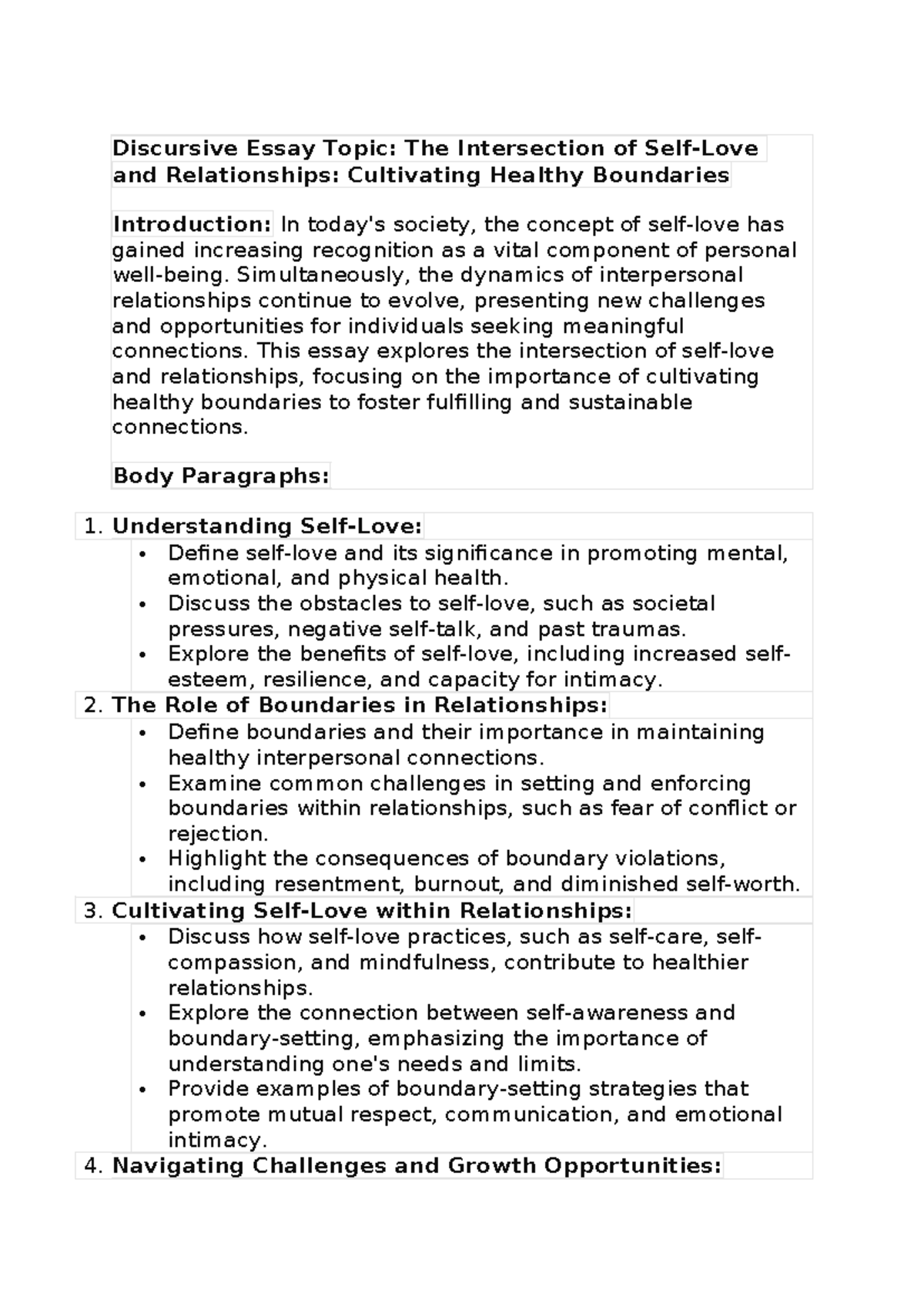 Discursive Essay Topic - Simultaneously, the dynamics of interpersonal ...