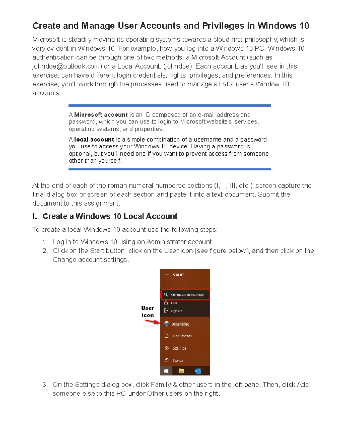 Accounts and Permissions - Create and Manage User Accounts and ...