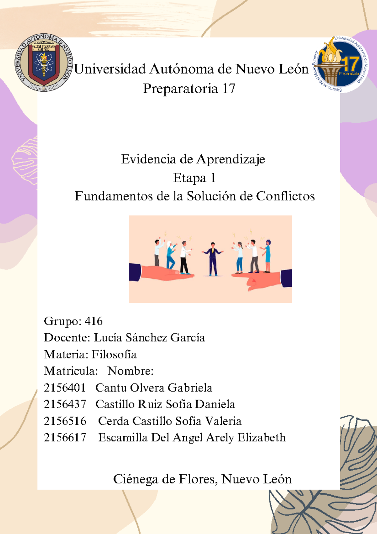 EQ7 E1 EV1 FSC - fsc - Fundamentos de la Solucion de Conflictos - Universidad Autónoma de Nuevo ...