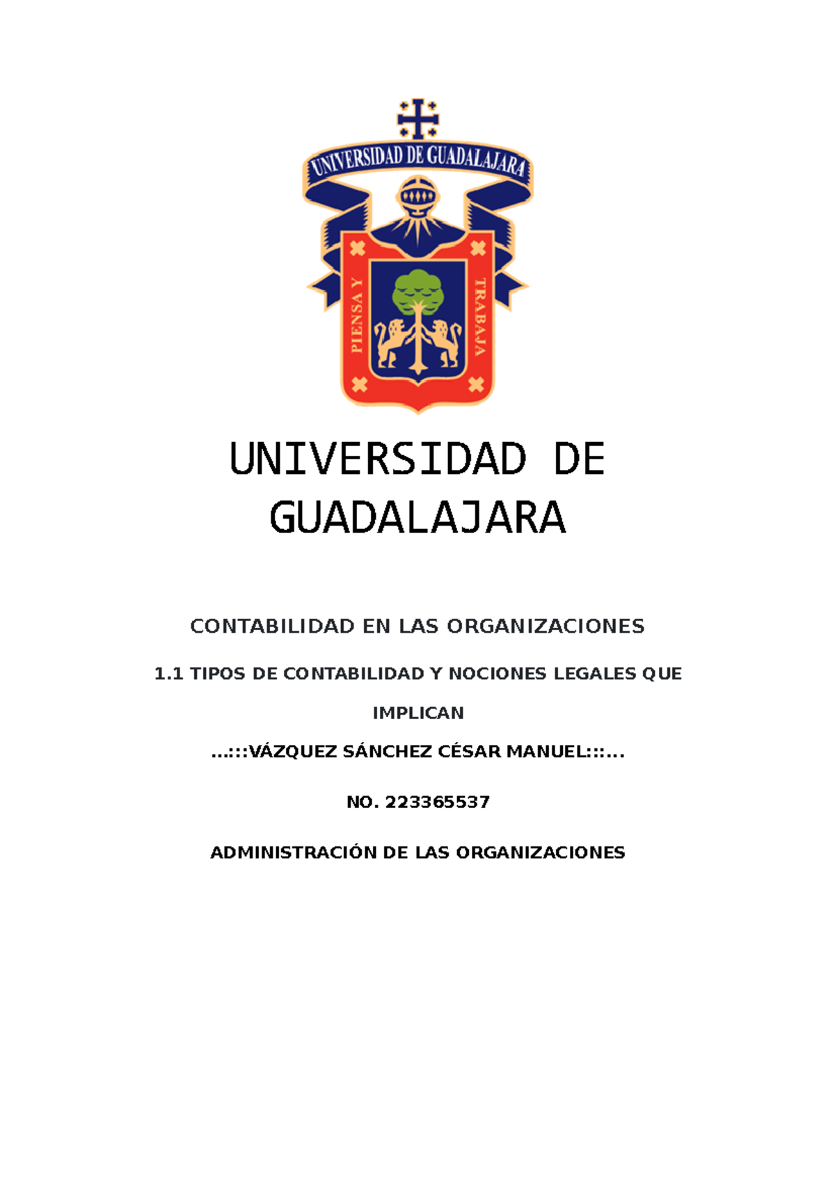 Tipos DE Contab Y Nociones Legales - UNIVERSIDAD DE GUADALAJARA ...
