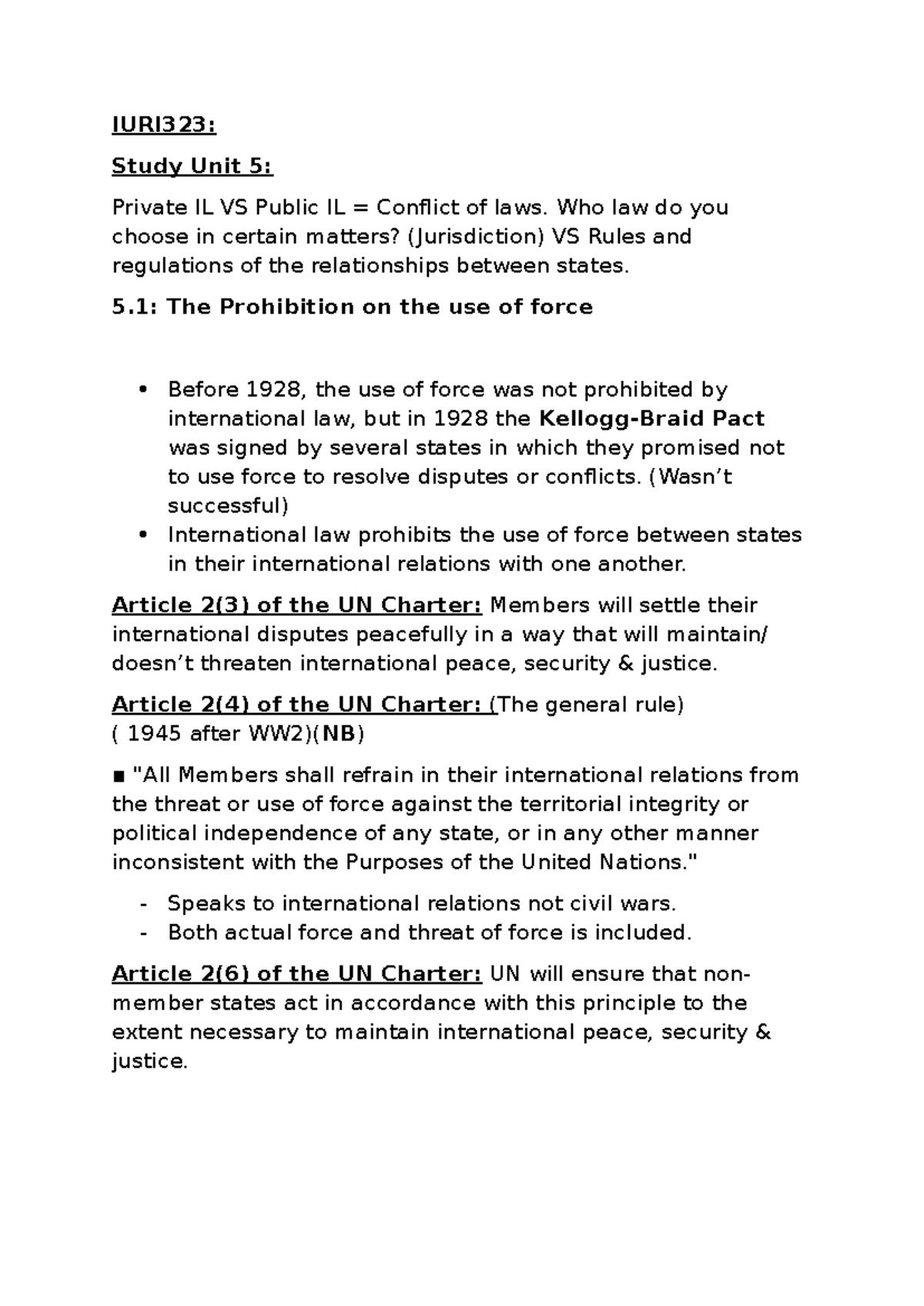 IURI323 SU 5 - Study Unit 5 Class Notes - IURI323: Study Unit 5 ...
