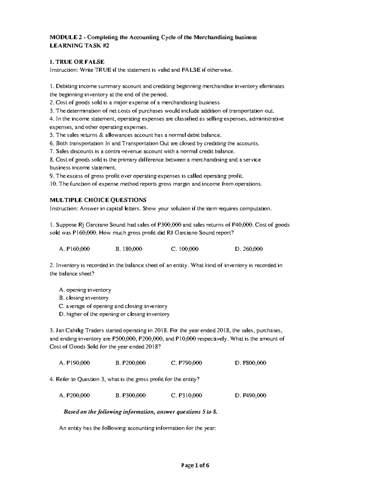 530880339 Henri Emanuel Reforba Learning Task 2 - MODULE 2 - Completing ...