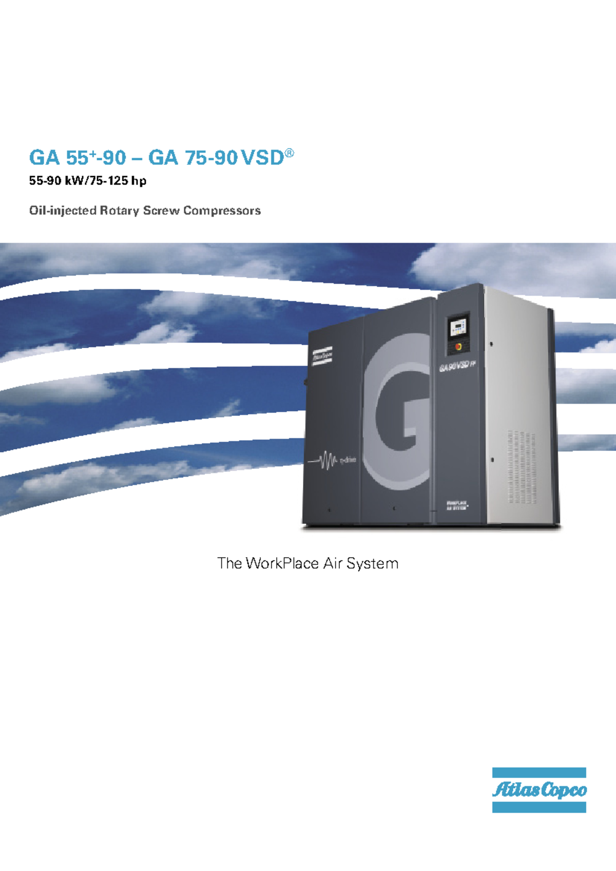 Altas copco ga 55 - XDSSD - GA 55 + -90 – GA 75-90 VSD ® 55-90 kW/75 ...
