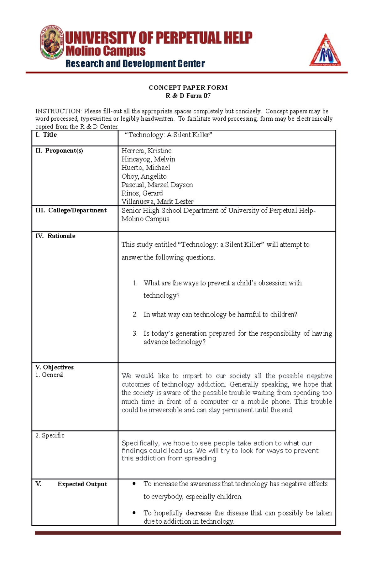 RDC Concept form for Uphsd researchers Updated Research And