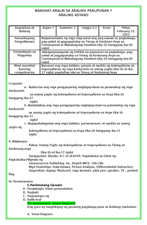 Filipino 8 ( Performance Standards, Transfer, Goals AND Grasps - 2020 ...