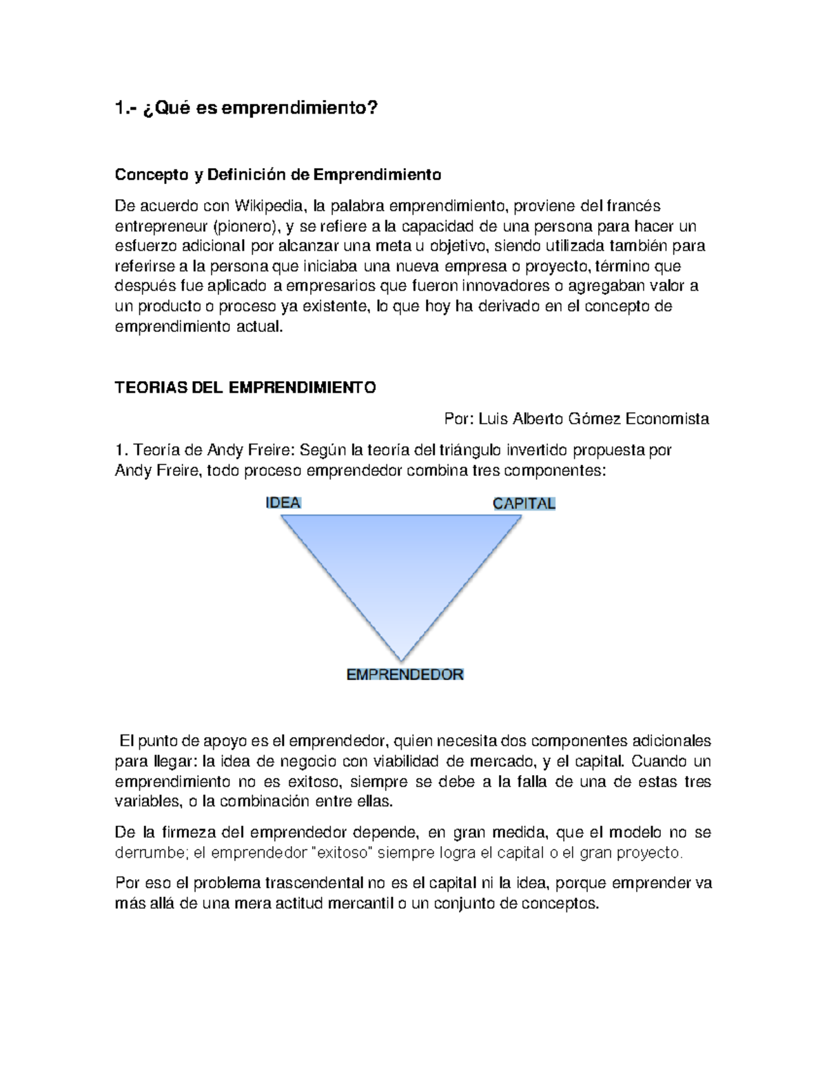 Emprendimiento - 1.- ¿Qué es emprendimiento? Concepto y Definición de ...