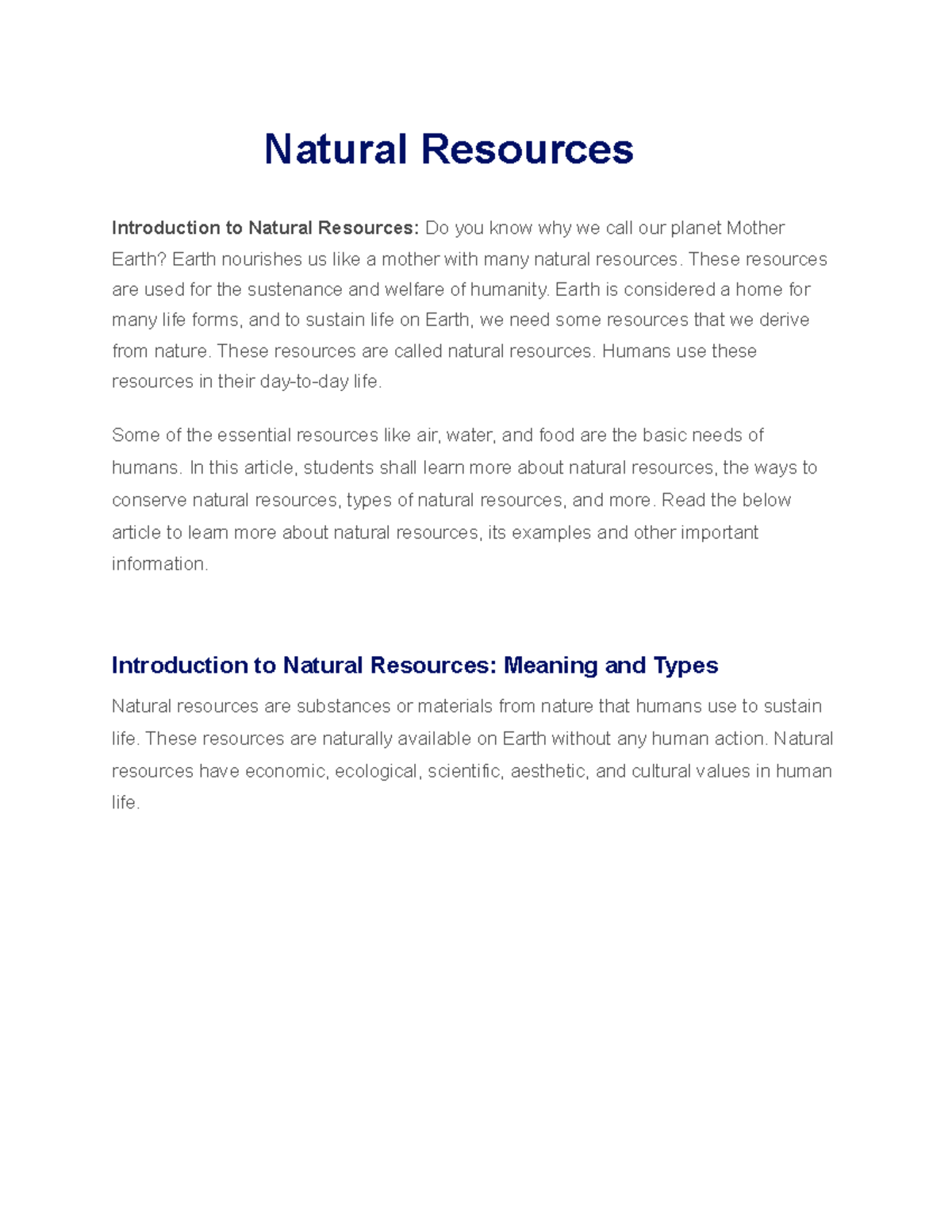 Untitled document - BS engineering sciences - Natural Resources ...