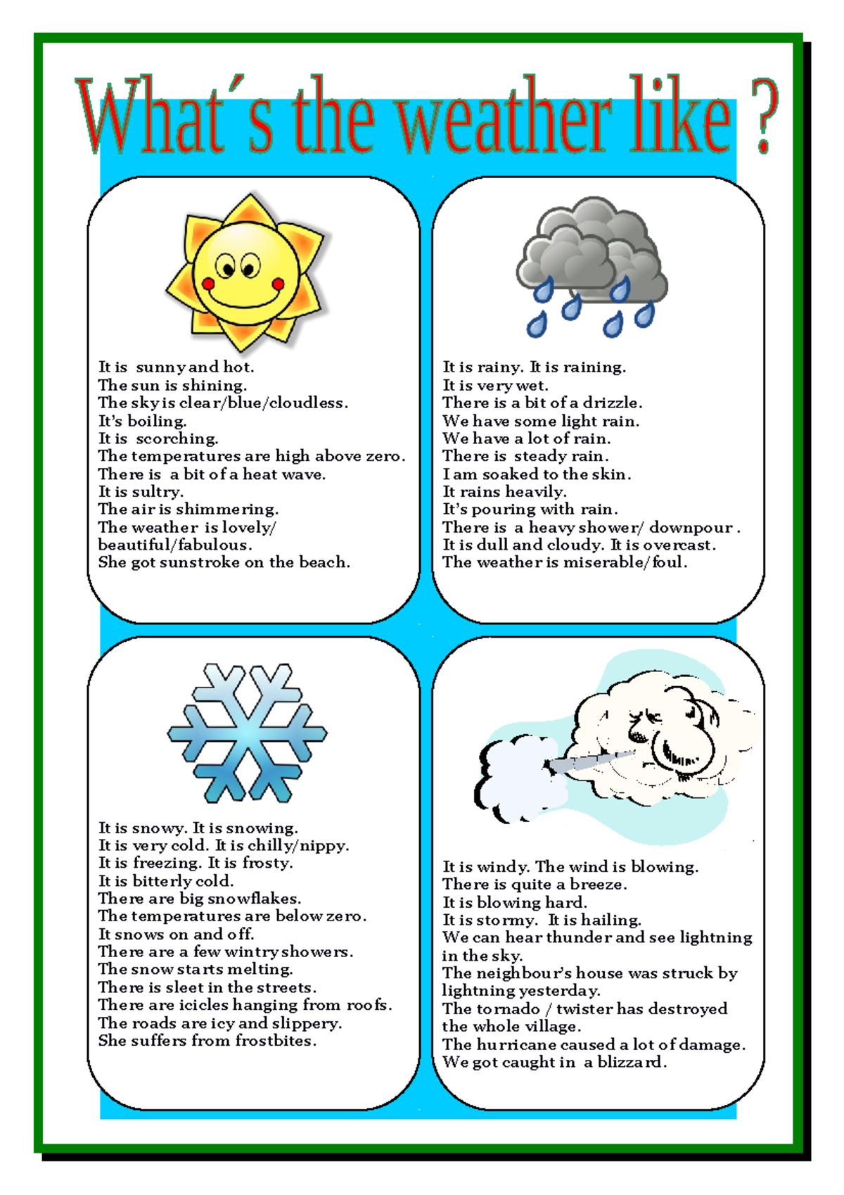 Weather 4824 - clima - It is sunny and hot. The sun is shining. The sky ...