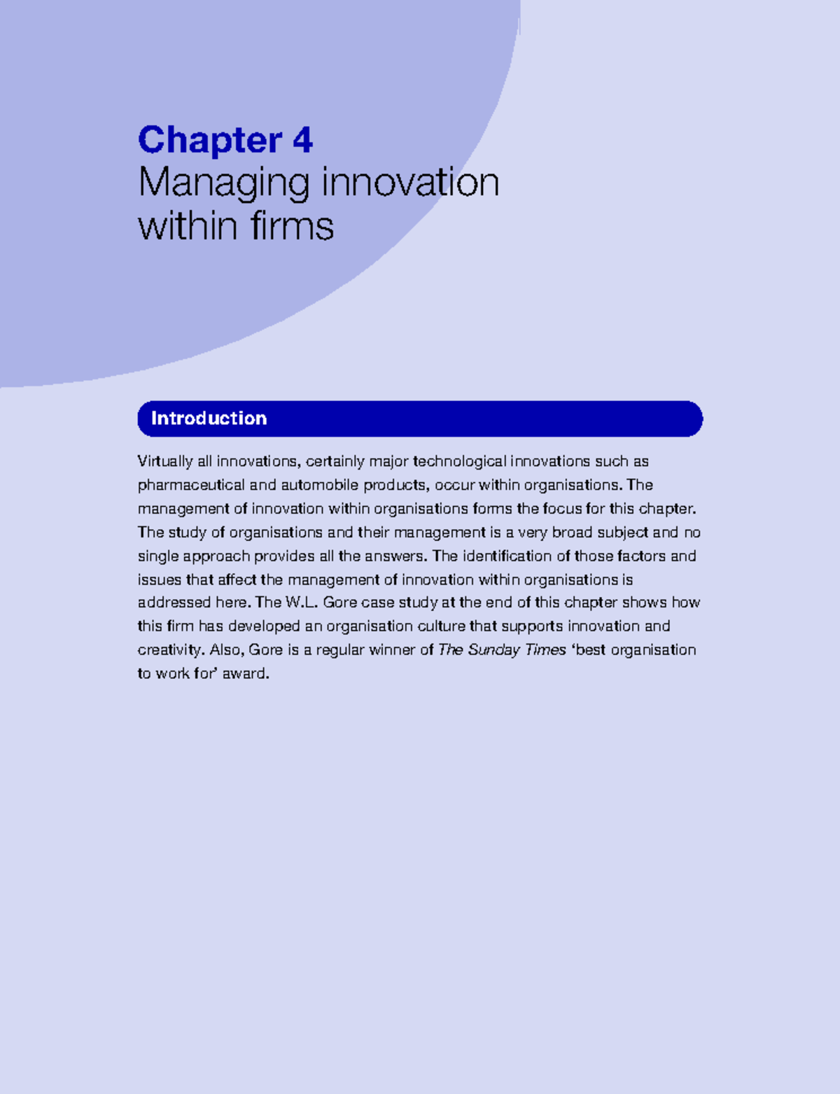 Trott - 2017 - Chapter 4 Managing innovation within firms - Chapter 4 ...