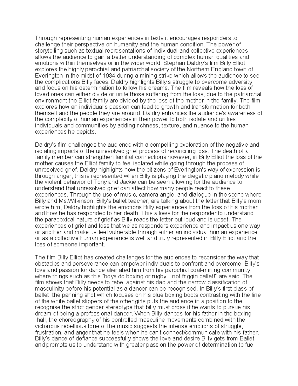 Human experience response - Through representing human experiences in ...