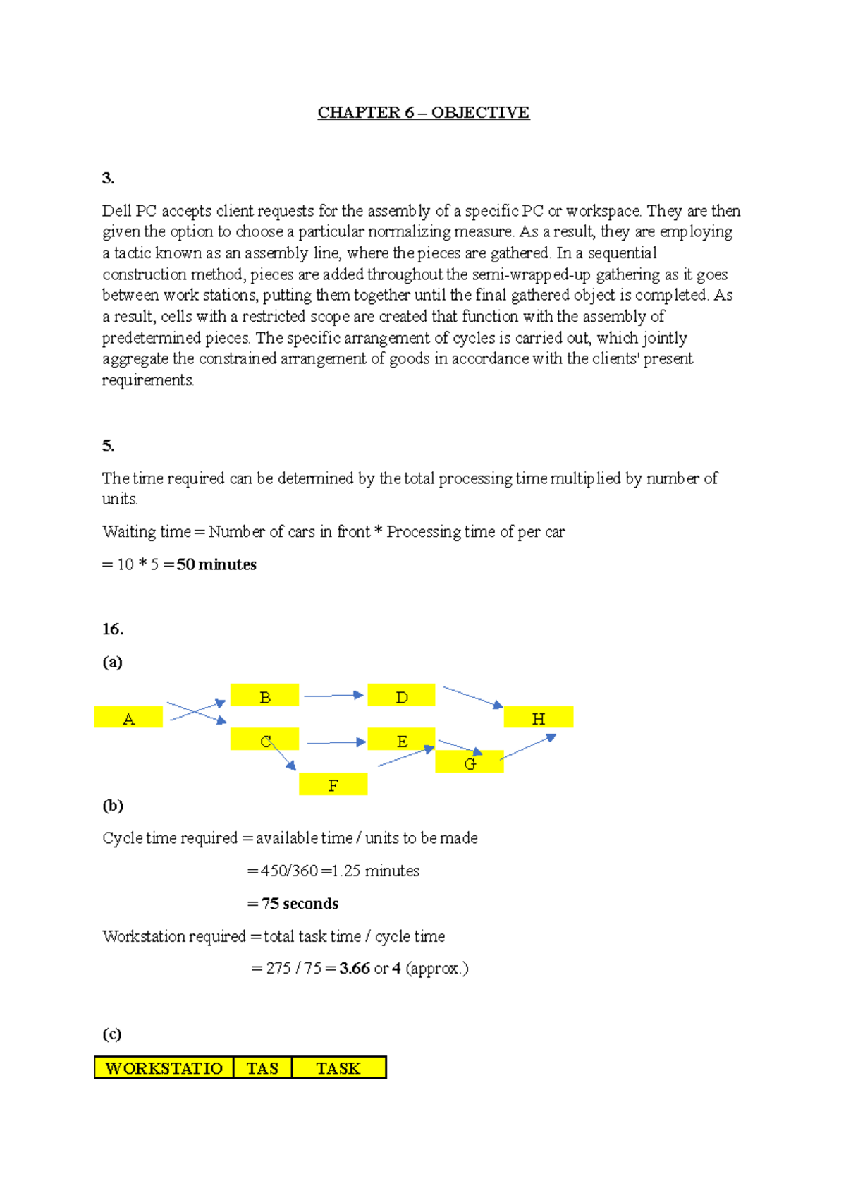 Chapter 6 - Objective - Assignment - CHAPTER 6 – OBJECTIVE 3. Dell PC ...