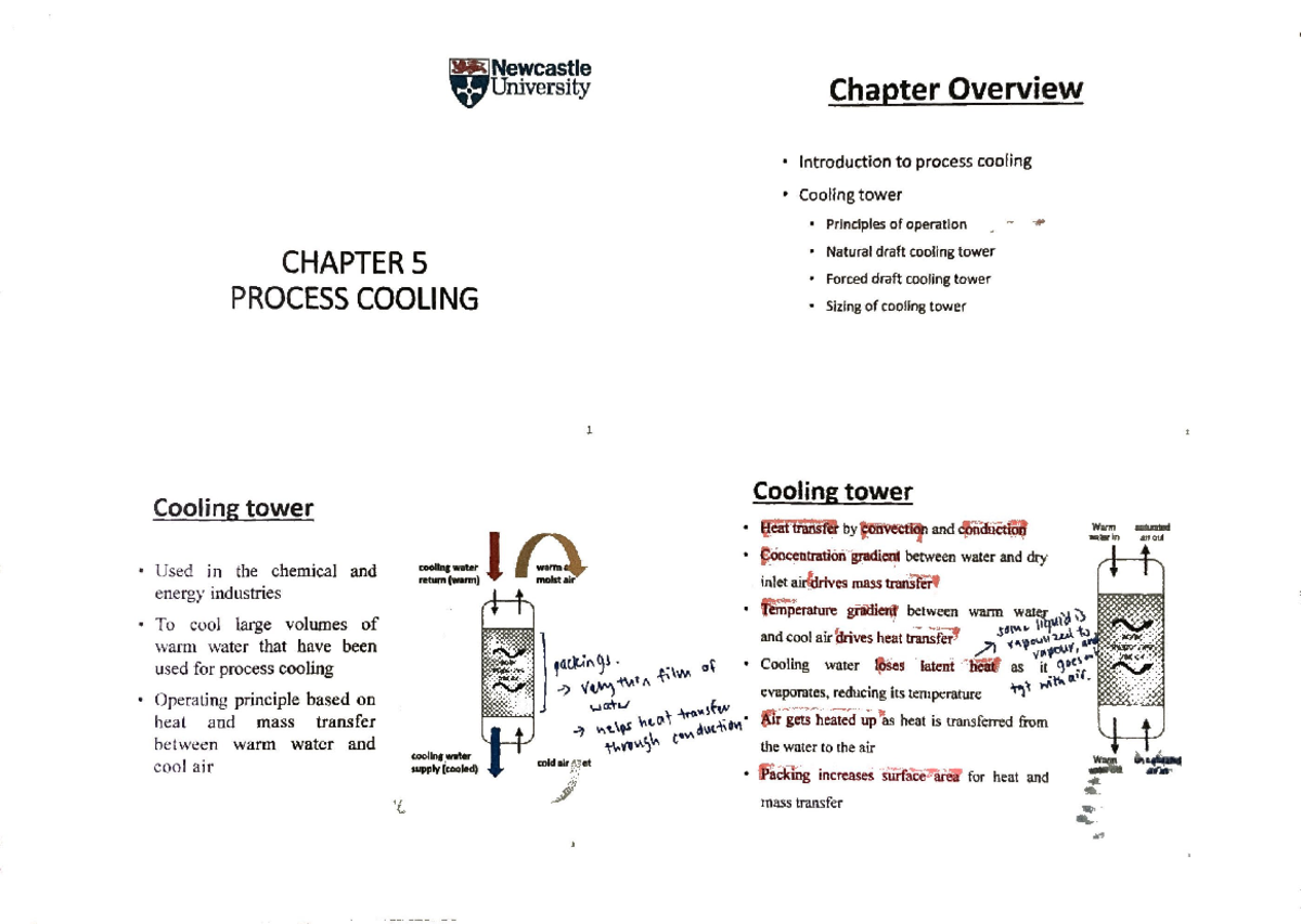 Chp 5- Process Cooling - Lecture notes 5 - CHE2015 - Studocu