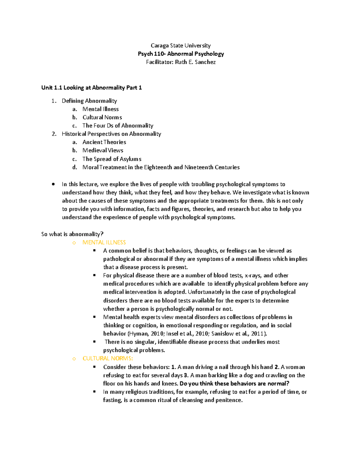 1.1 Looking-at-Abnormality Part 1 - Caraga State University Psych 110 ...