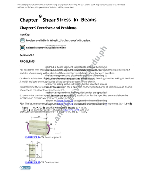 ME101-1P Shear Stress In Beams Problems part 3 - Material Science and ...