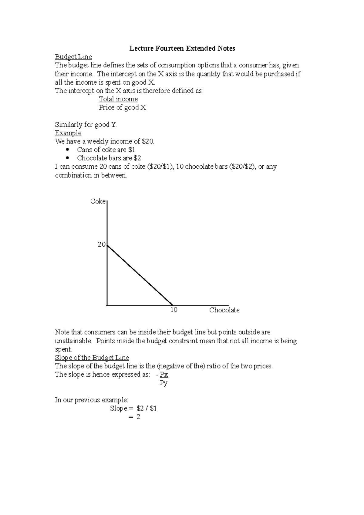 Lecture 14 - Summary Macroeconomics - Lecture Fourteen Extended Notes ...