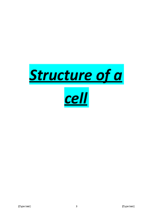 Unit 5 - Illustrated Report - ####### Cell Biology ####### Unit 5 ...