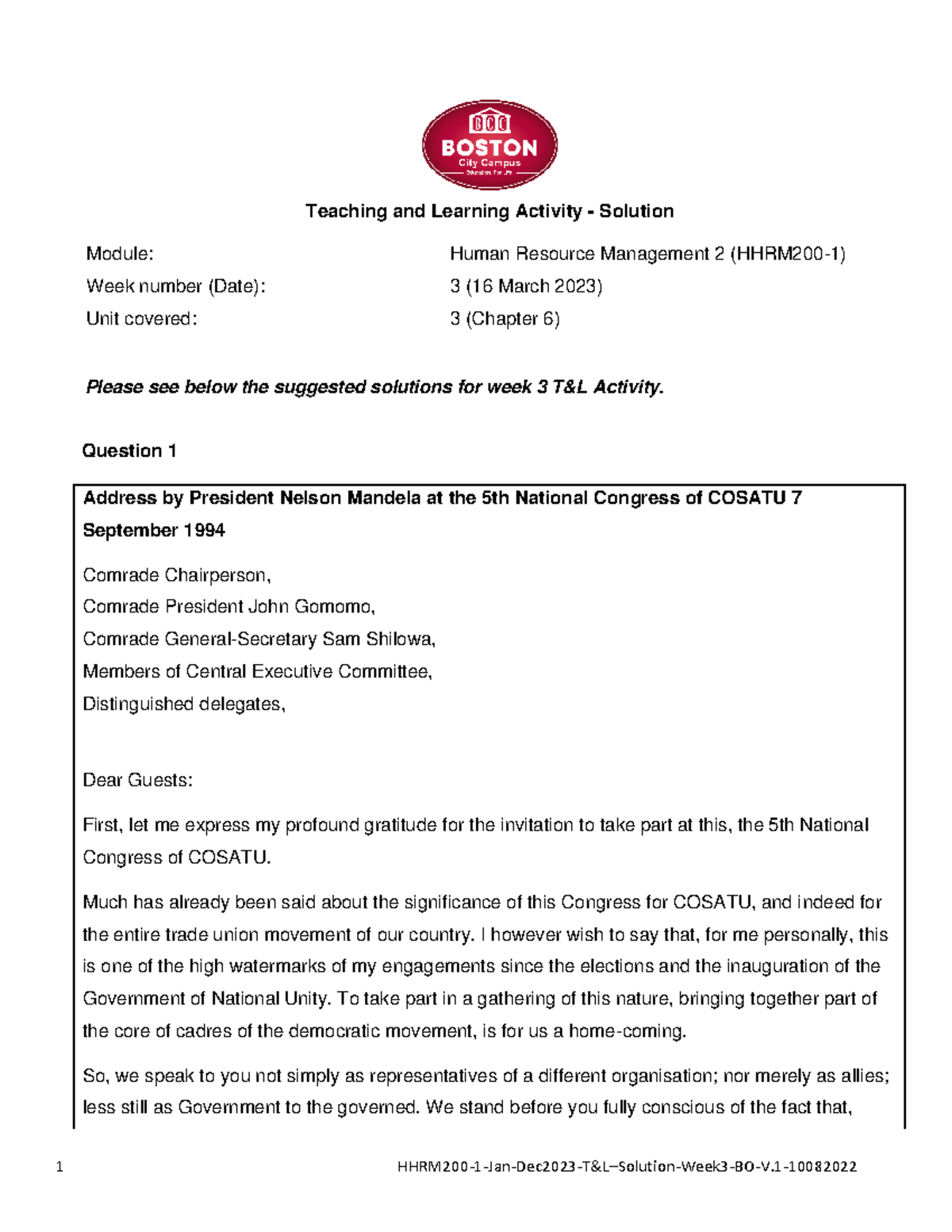 HHRM200 1 Jan Jun2023 FA1 BO V - 1 HHRM200-1-Jan-Dec2023-T&L–Solution ...