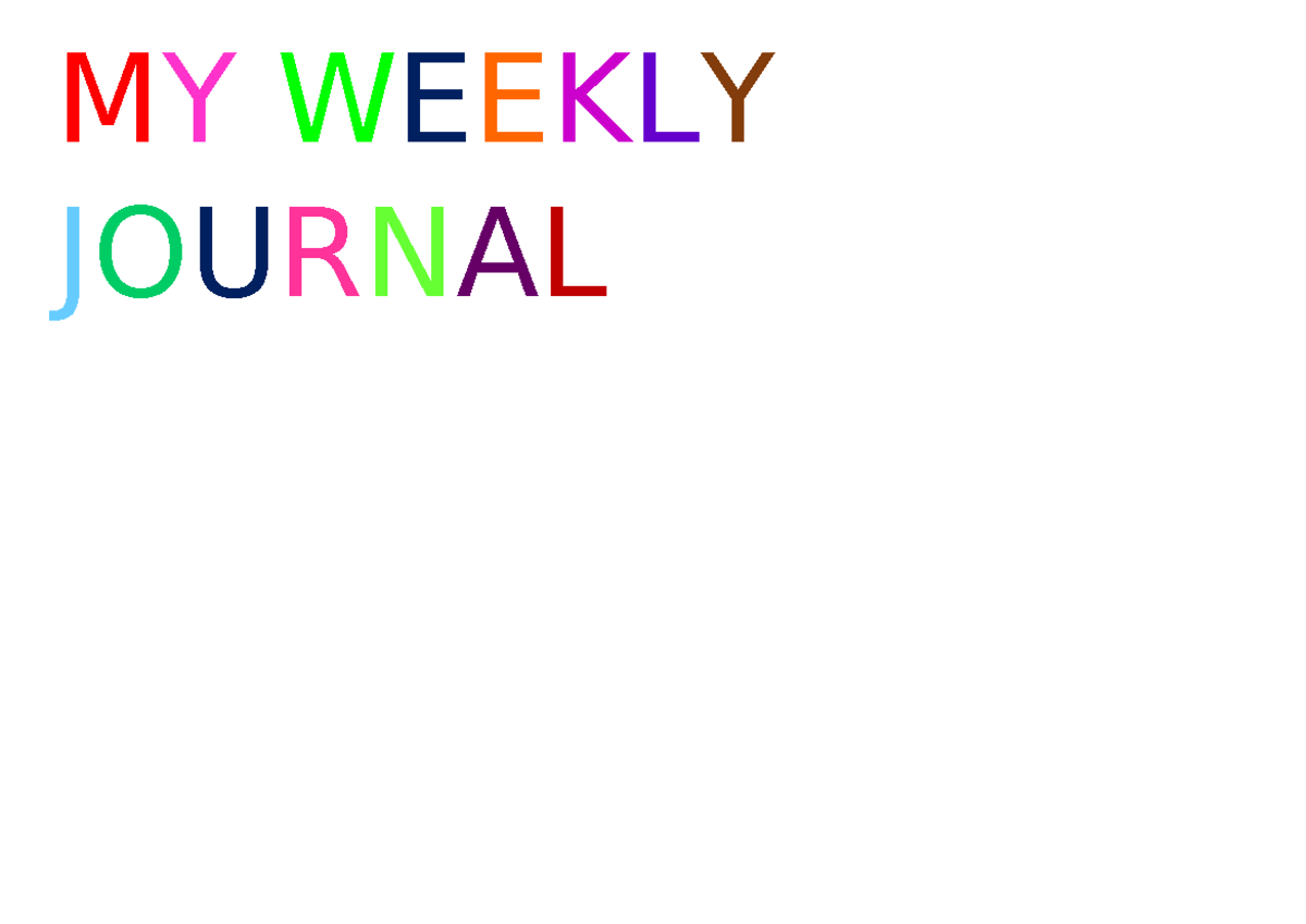 MY Daily Journal - i hope i learn a lot of new LP template - Batchelor ...