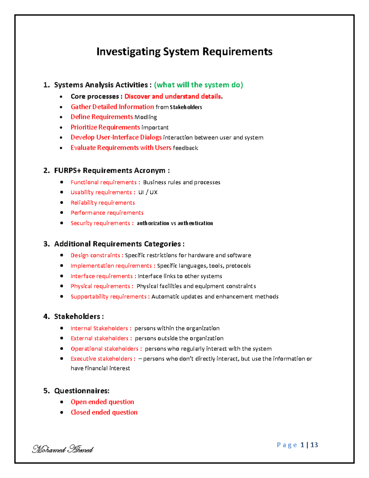 Tird - xvfewfefef - ####### Investigating System Requirements 1 ...