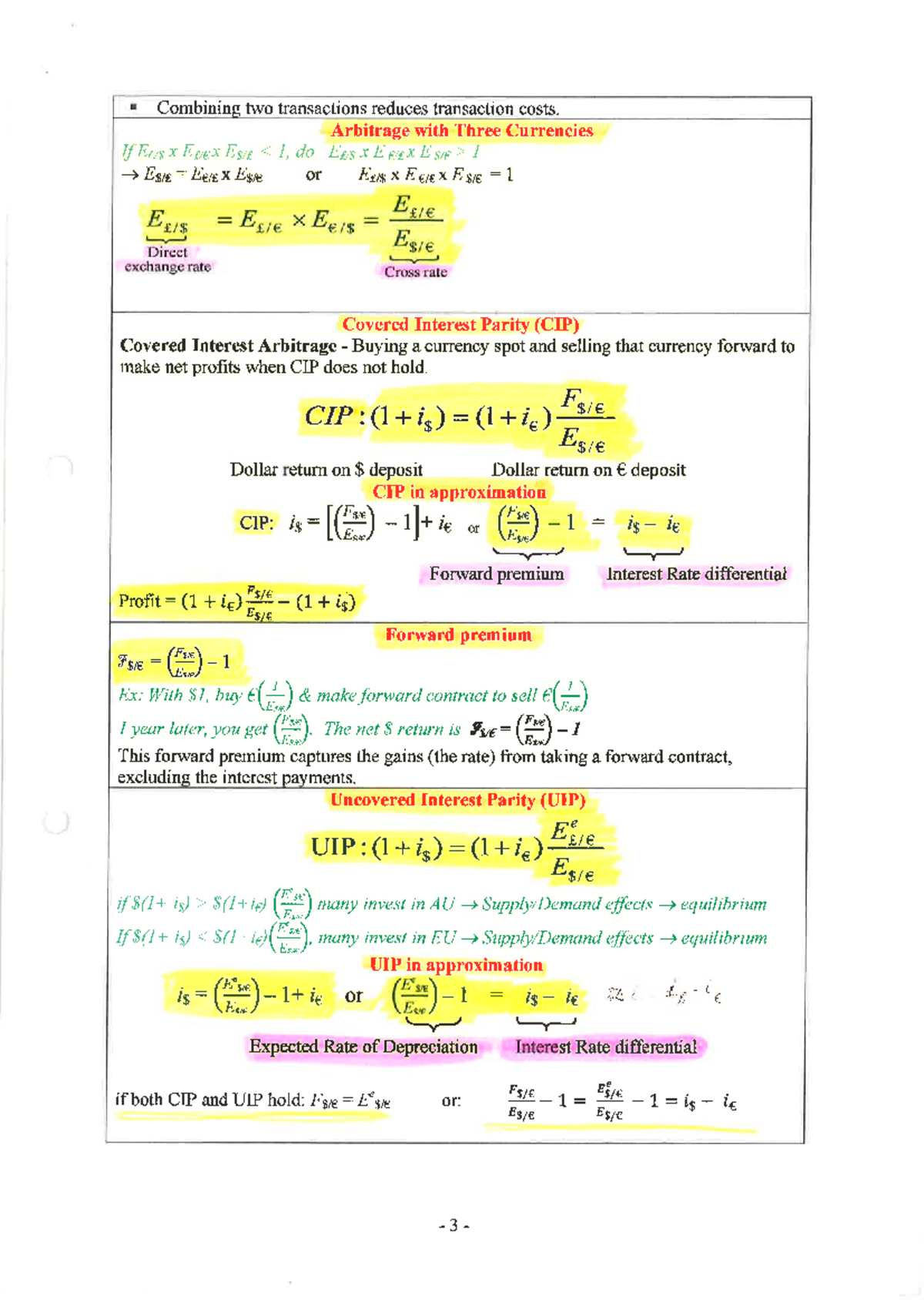 trade formula f - MARK 1010 - Studocu