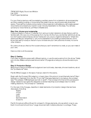 TVRA 2420- MM CHP 2&3 - chapters 2,3 for book - TVRA 2420 FALL SEMESTER ...