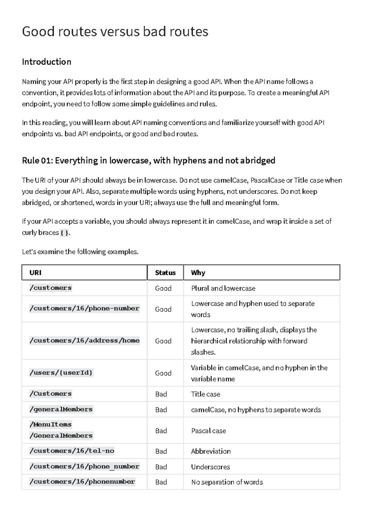 Good routes versus bad routes Coursera - Good routes versus bad routes ...