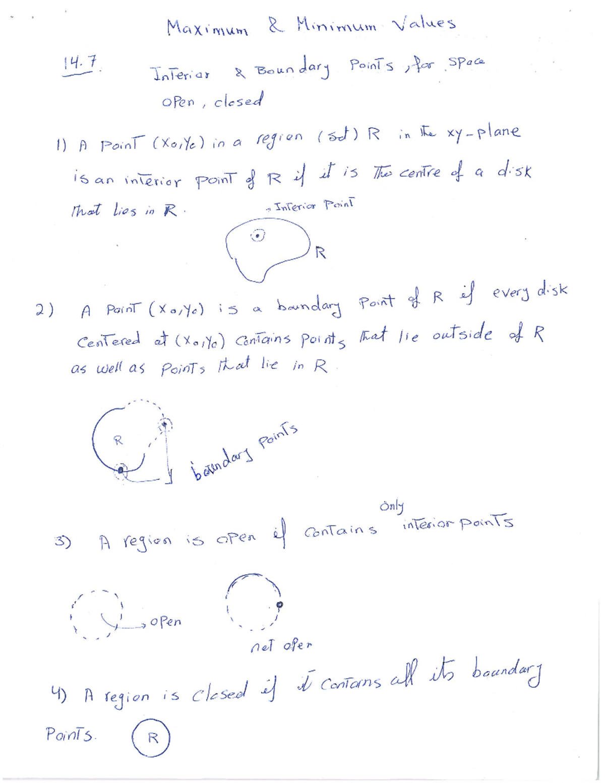 Lecture 5, Maximum and Minimum Values - Math209 - Studocu