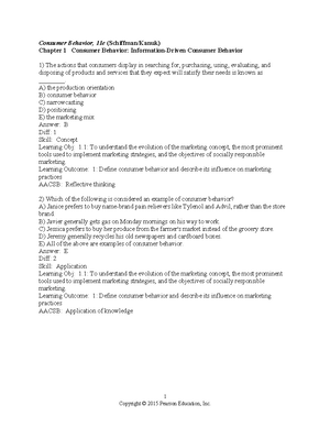 Chapter 4 - Test bank - Consumer Behavior, 11e (Schiffman/Kanuk ...