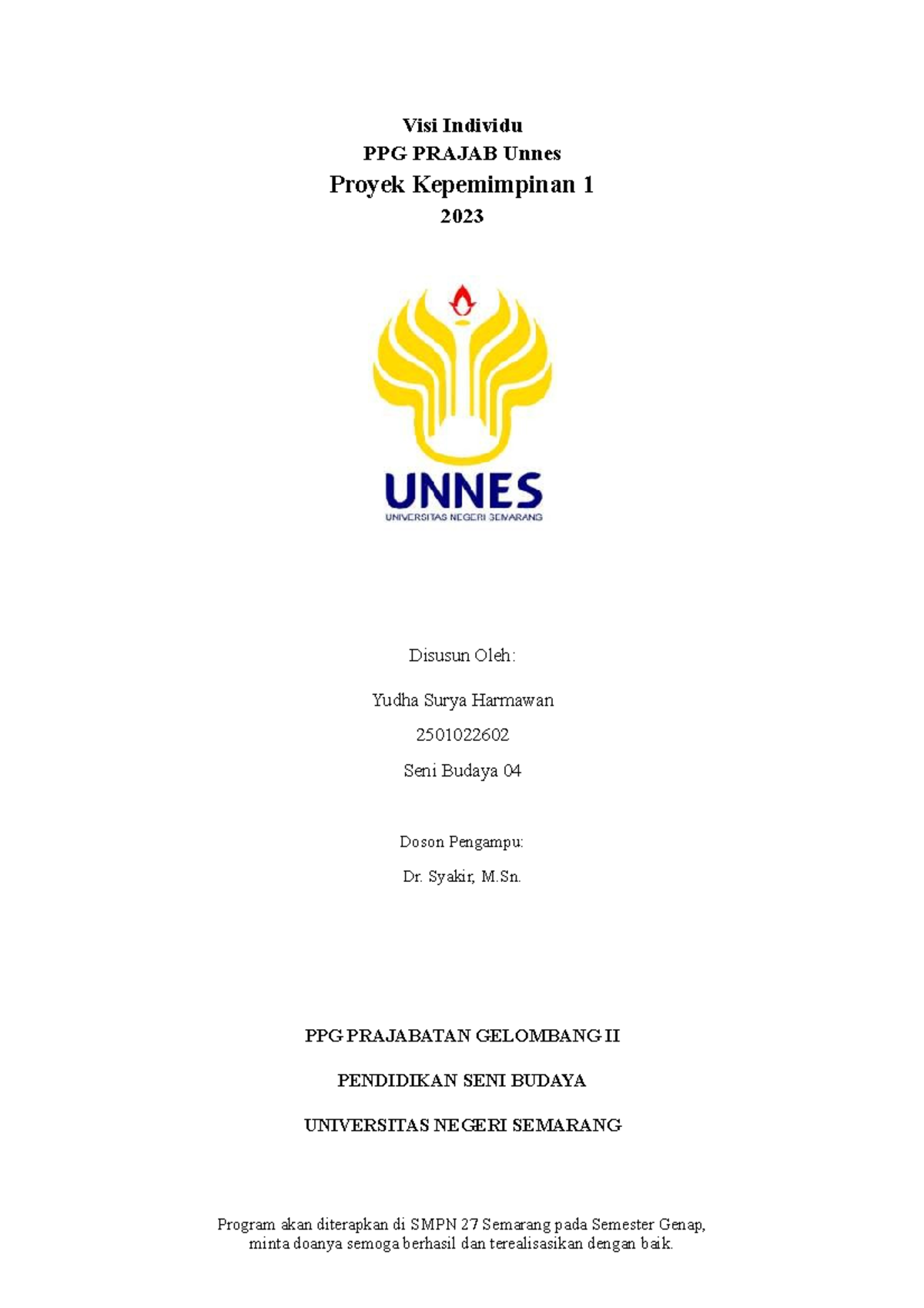Visi Individu - project kepemimpinan - Visi Individu PPG PRAJAB Unnes ...