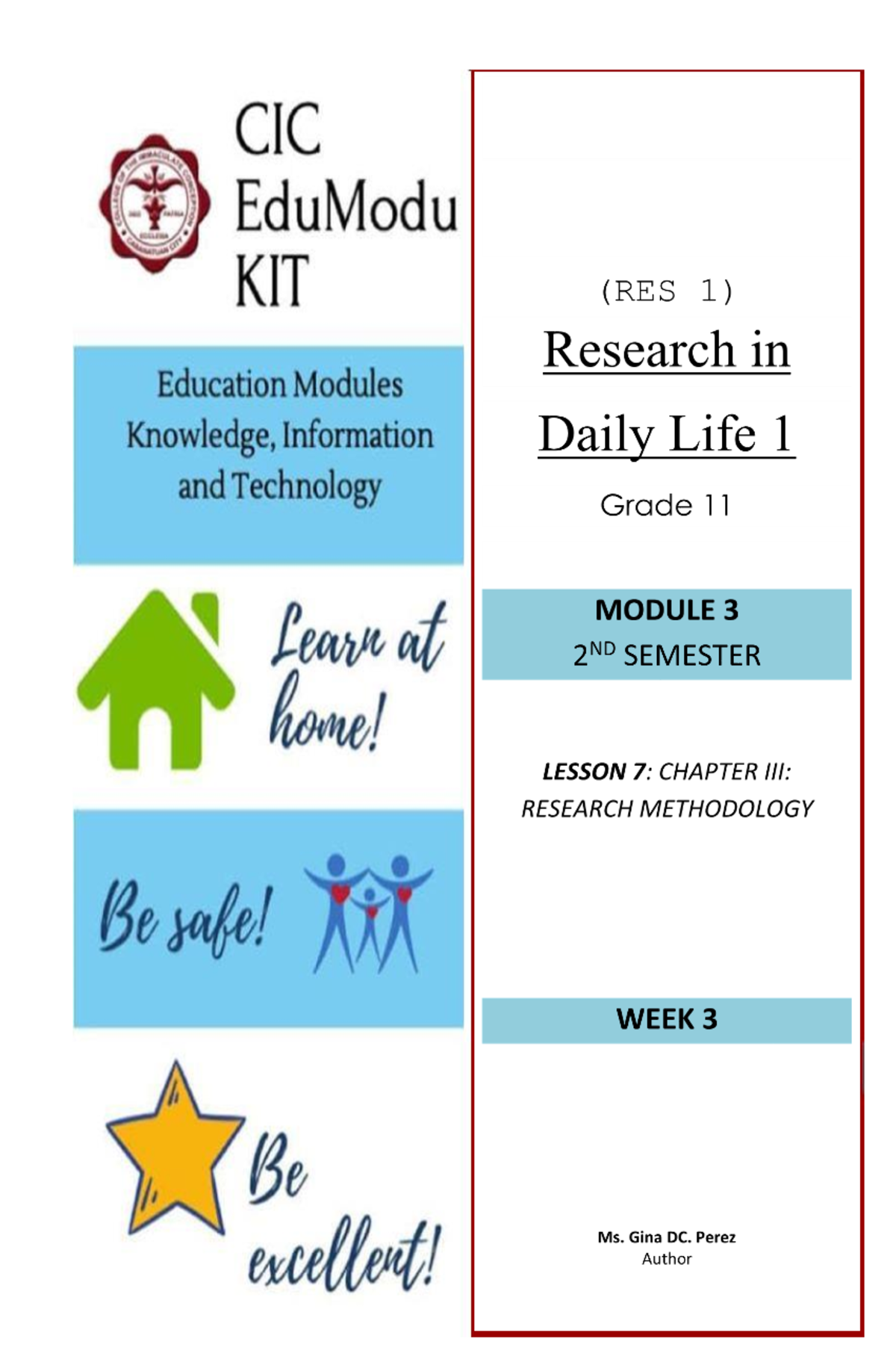 M3-RES1 - Module 3 - SENIOR HIGH SCHOOL DEPARTMENT Socially Responsible ...