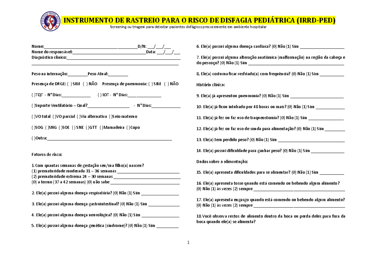 Irrd-ped-instrumento-de-rastreio-para-o-risco-de-disfagia-pediatrica ...