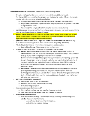 Diamond E - Diamond-E Framework The diamond-E framework is a model for ...