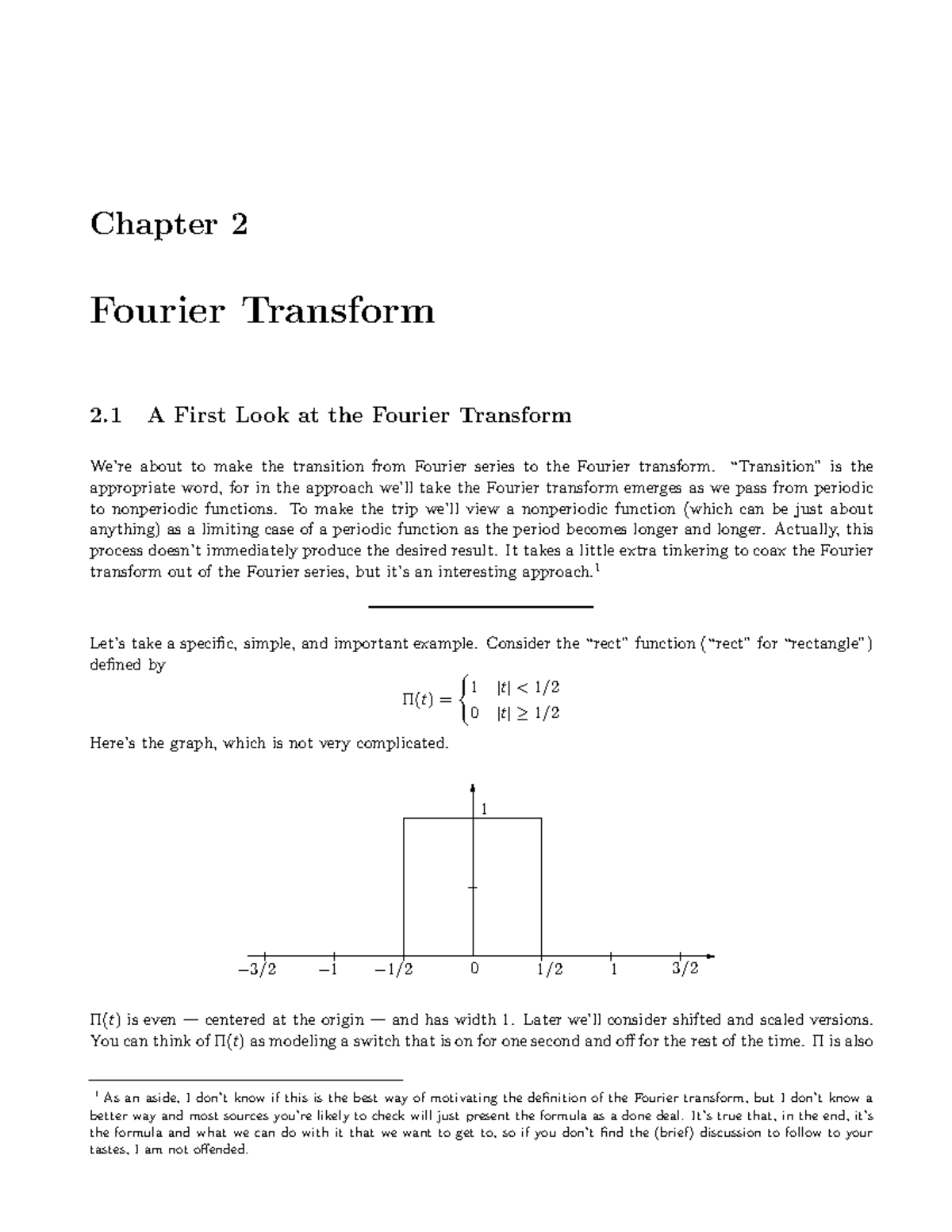 Basic Introduction for - Fourier Transform - Chapter 2 Fourier ...