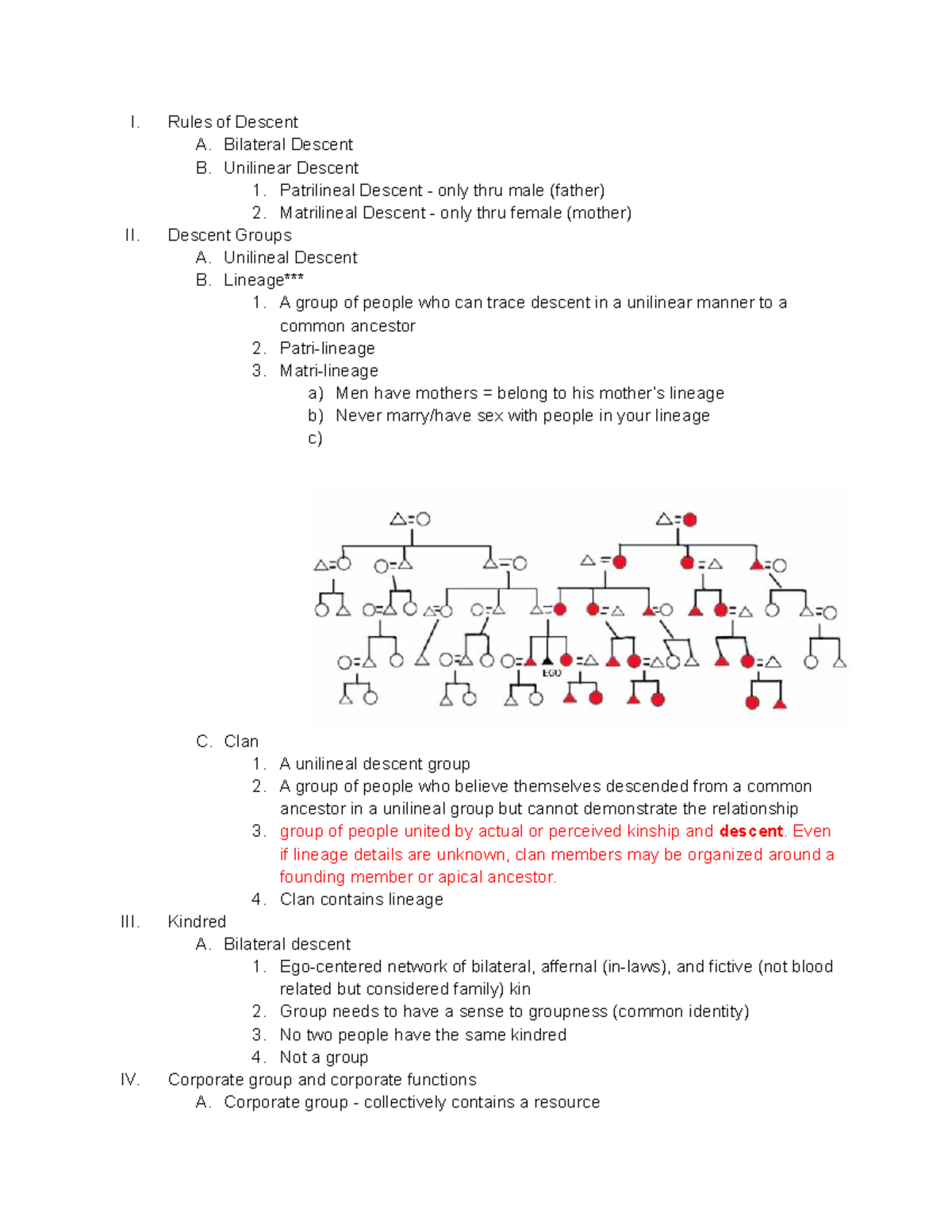 Lec 11 - Egan - I. Rules of Descent A. Bilateral Descent B. Unilinear ...