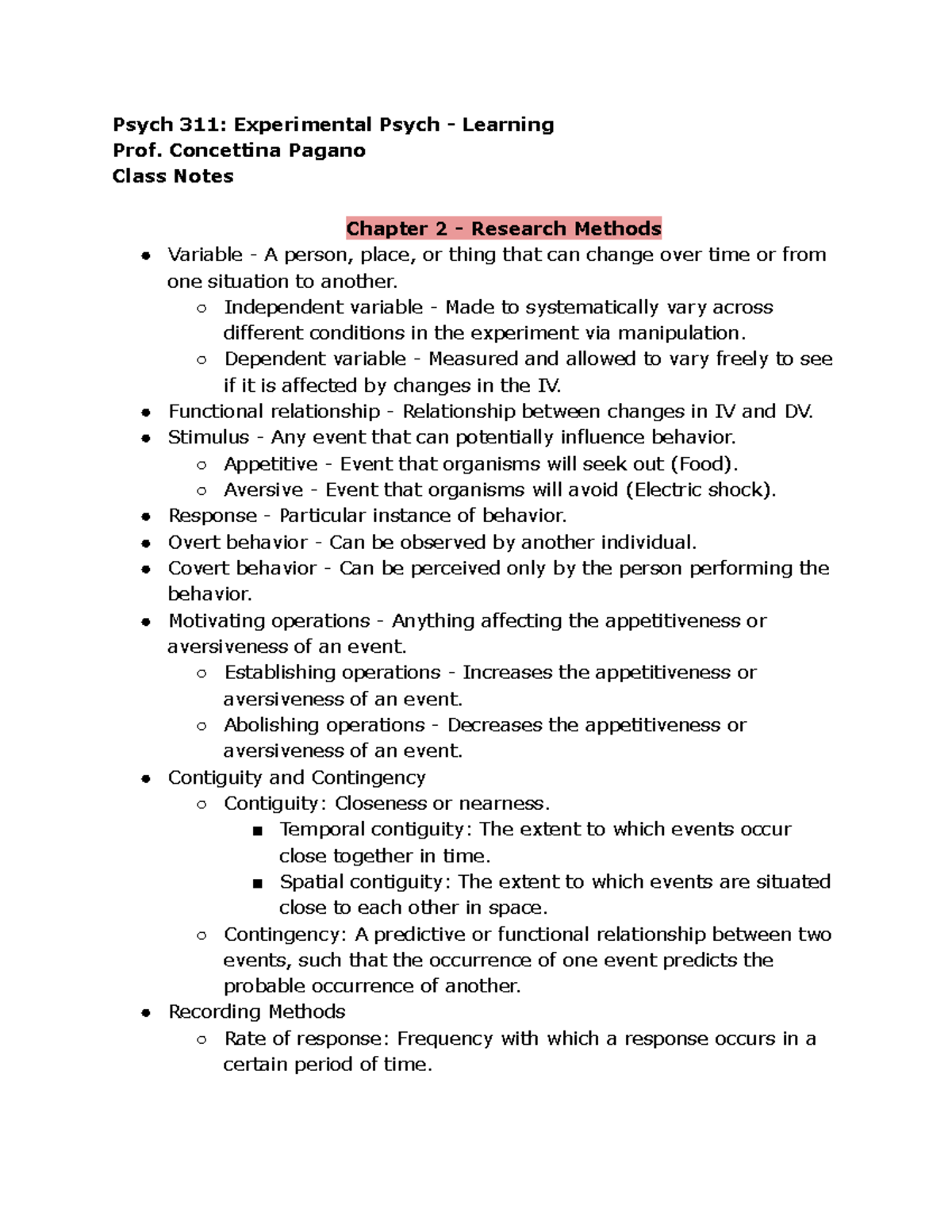 PSYCH 311 - Class Textbook Notes CH. 2 - PSYCH 311 - QC CUNY - Studocu