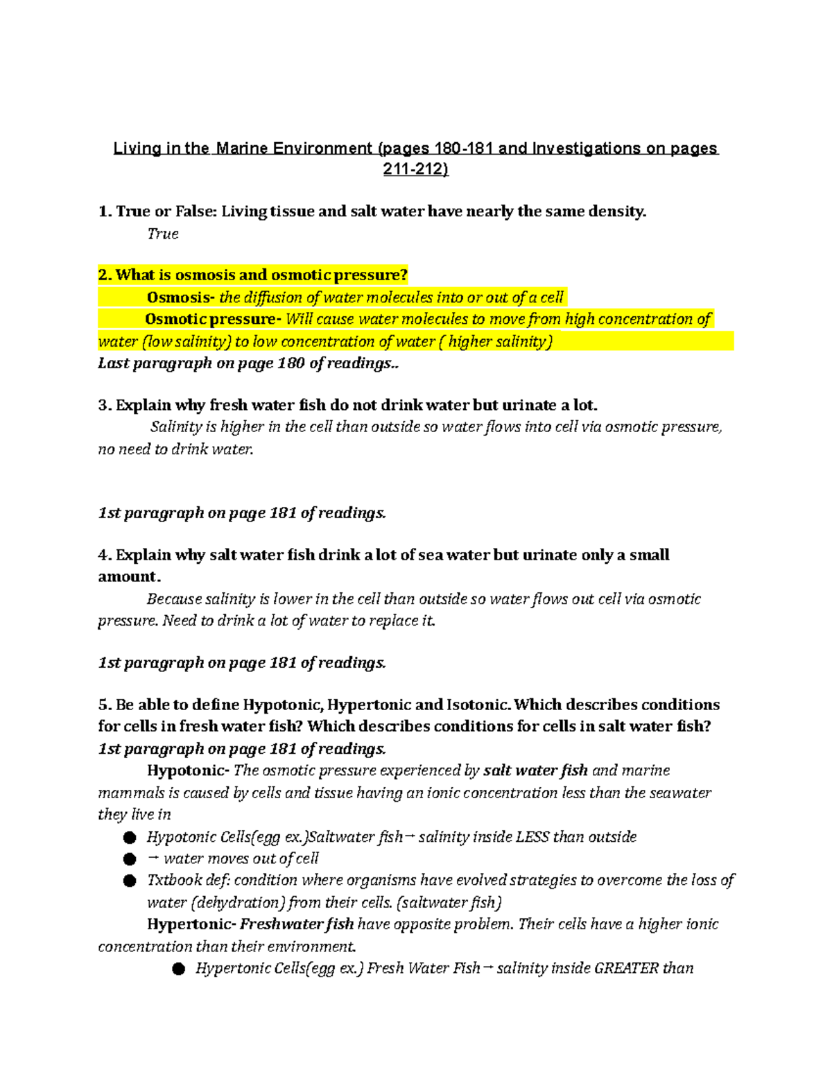 Geology exam 4 - Summary Intro to Oceanography - Living in the Marine ...