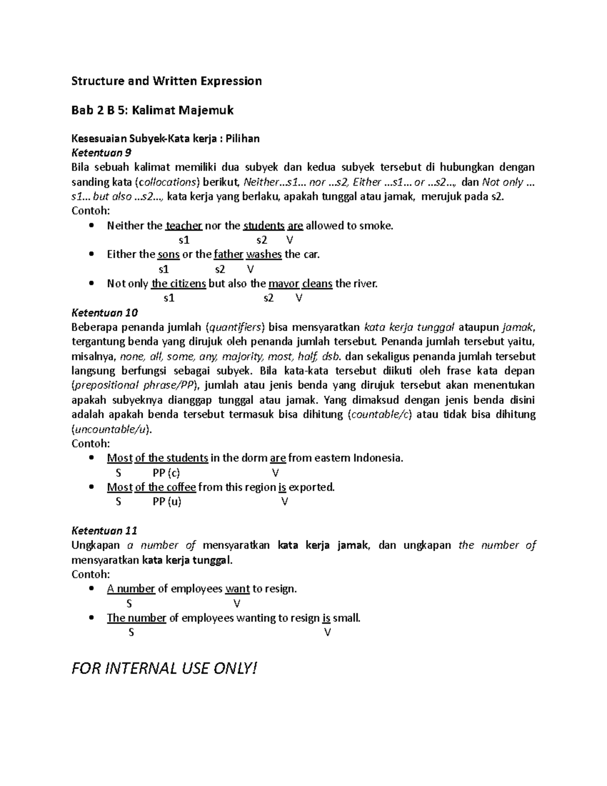 Chapter 2 B 5 Compound Sentence - Structure and Written Expression Bab ...