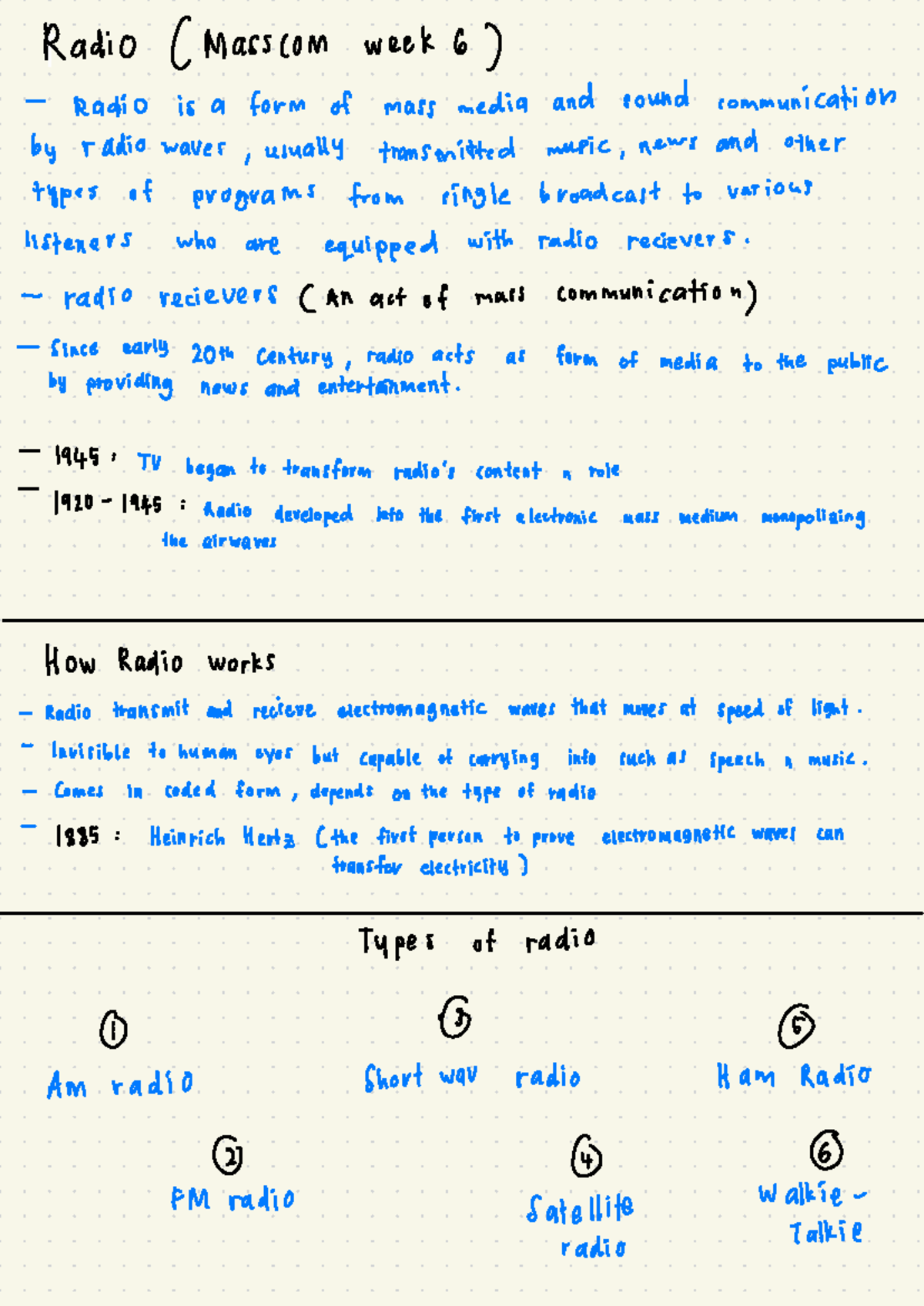 Intro to Radio - Radio (Masscom week 6) Radio is a form of mass media ...